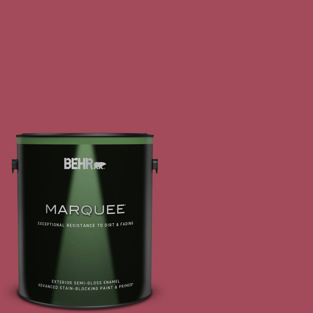 BEHR MARQUEE 1 gal. #130D-6 Sweet Spiceberry Semi-Gloss Enamel Exterior ...