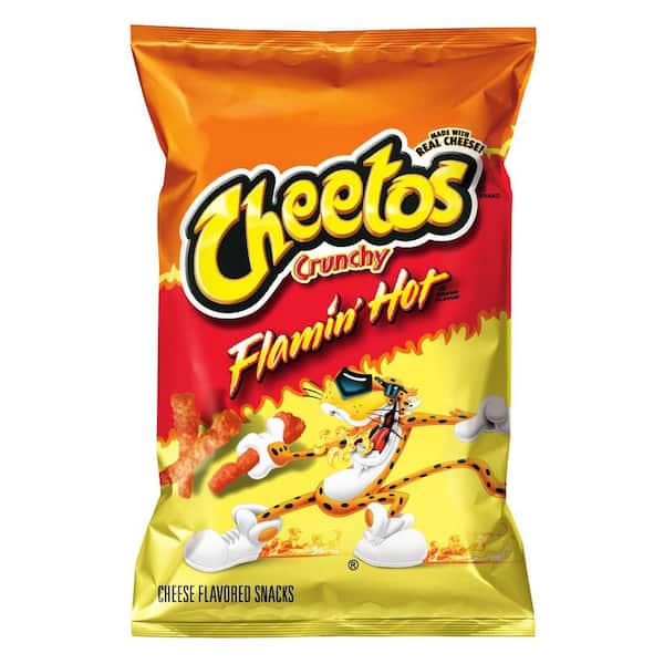 Frito Lay 2.4 oz. Flamin' Hot Crunchy Cheetos Corn Chips 300045791 ...