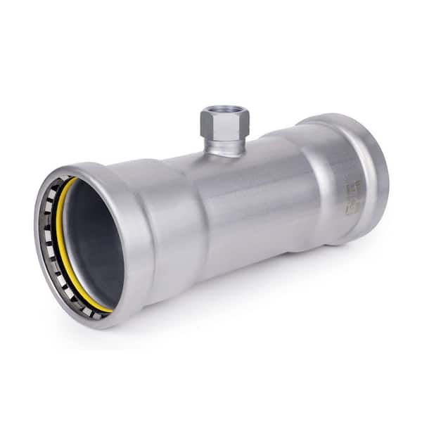 T TITANPRESS 3 in. x 3 in. x 3/4 Carbon Steel Press X FPT Female Tee XL ...