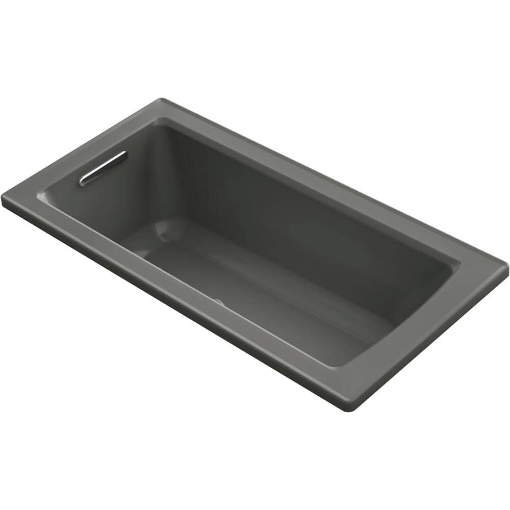 KOHLER Archer 60 in. x 30 in. Rectangular Drop in Air Bath Bathtub with ...