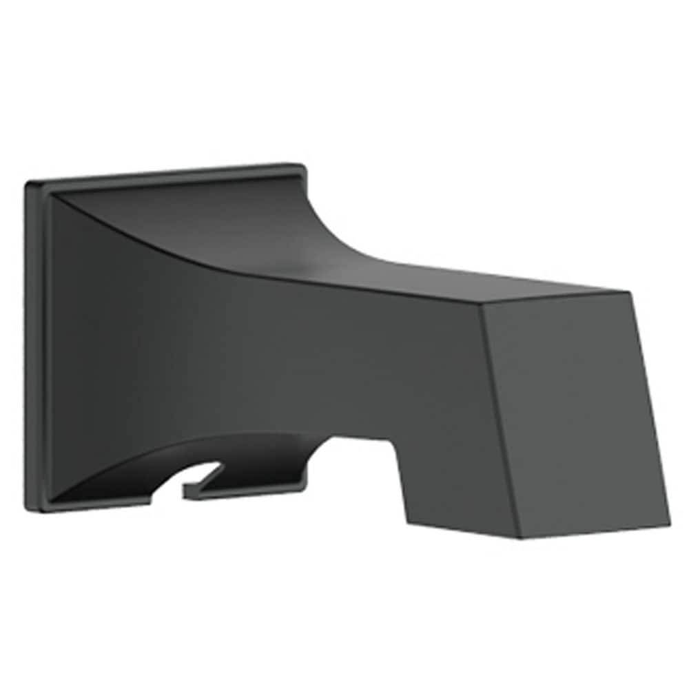 GIVING TREE 6 in. Classic Non-Diverter Tub Spout in Matte Black ...