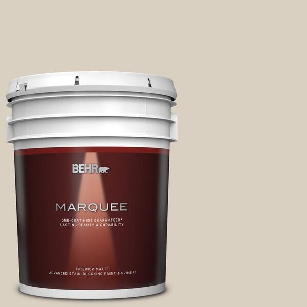 BEHR MARQUEE 5 gal. Designer Collection #DC-011 Gray Envelope Matte ...