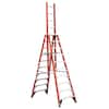 Werner 10 ft. Fiberglass Extension Trestle Step Ladder with 300 lb ...