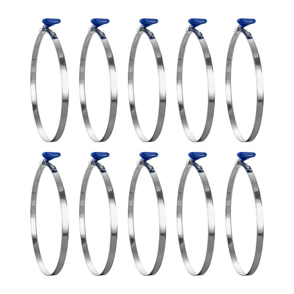 ‎POWERTEC 6 in. Stainless Steel Adjustable Key Hose Clamp, Thumb Screw ...