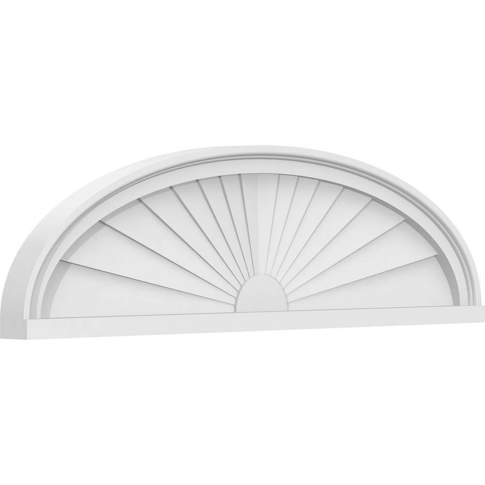 Ekena Millwork 2 in. x 36 in. x 10 in. Elliptical Sunburst ...