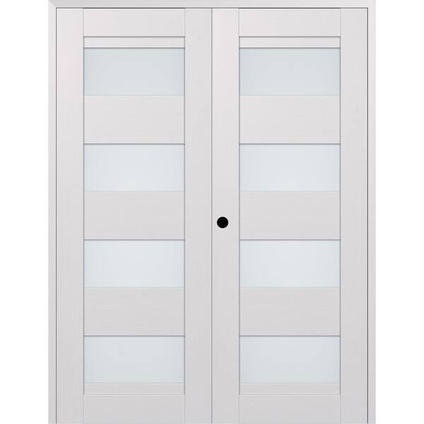 Belldinni Della N 48 in. x 84 in. Right Hand Active 4-Lite Frosted ...