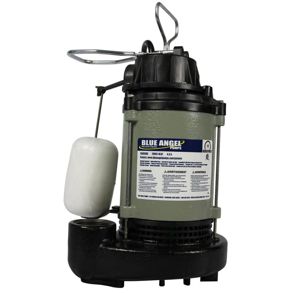 Wayne 1/2 HP 5220 gph Cast Iron Vertical Float Switch AC Submersible ...