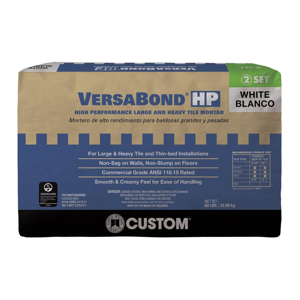 Custom Building Products VersaBond HP 50 lb. White High Performance ...