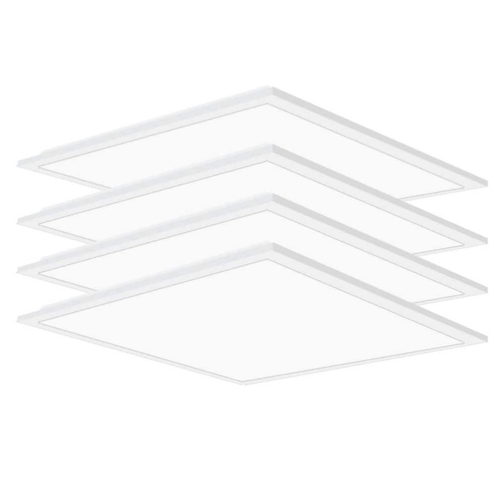 KOAOEIRS 2 x 2 ft. Integrated LED Flat Panel Light 5000K, 5800-Lumens 0 ...