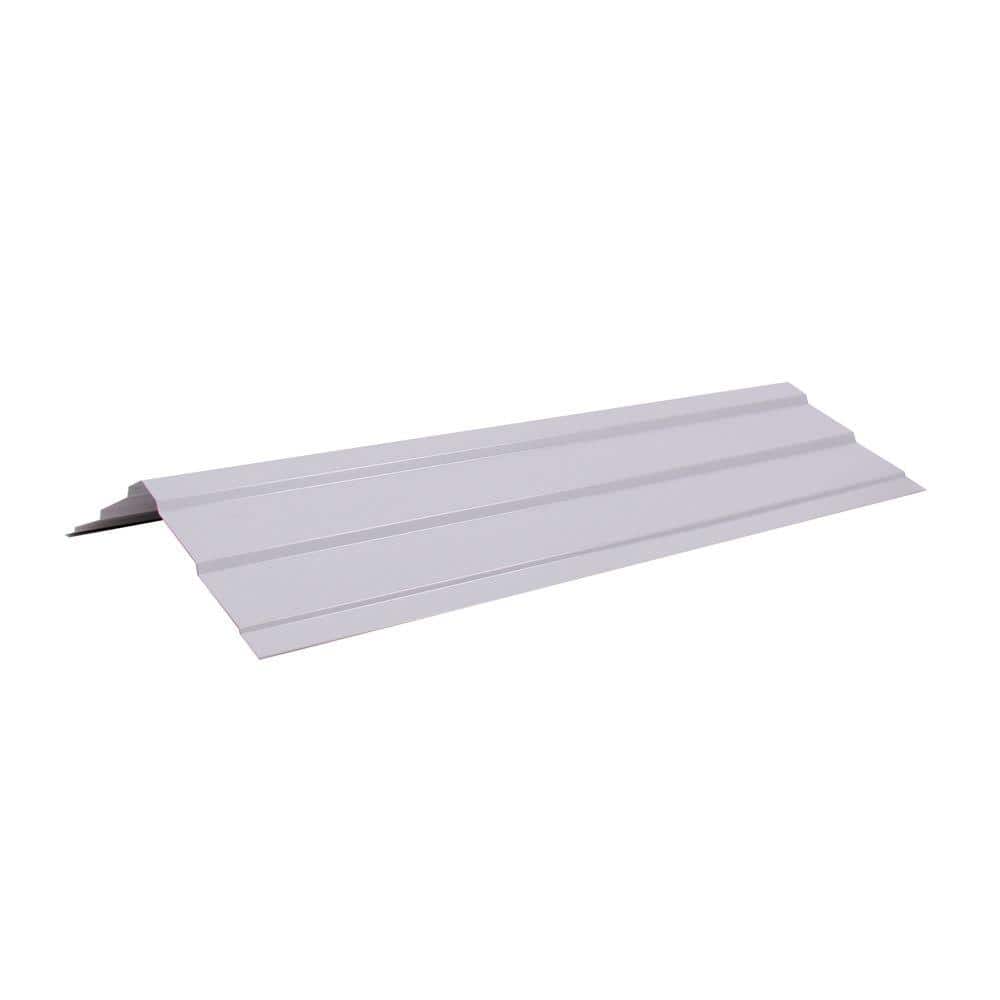 Fabral Shelterguard AR3 14 in. x 10-1/2 ft. Steel Ridge Cap Flashing in ...