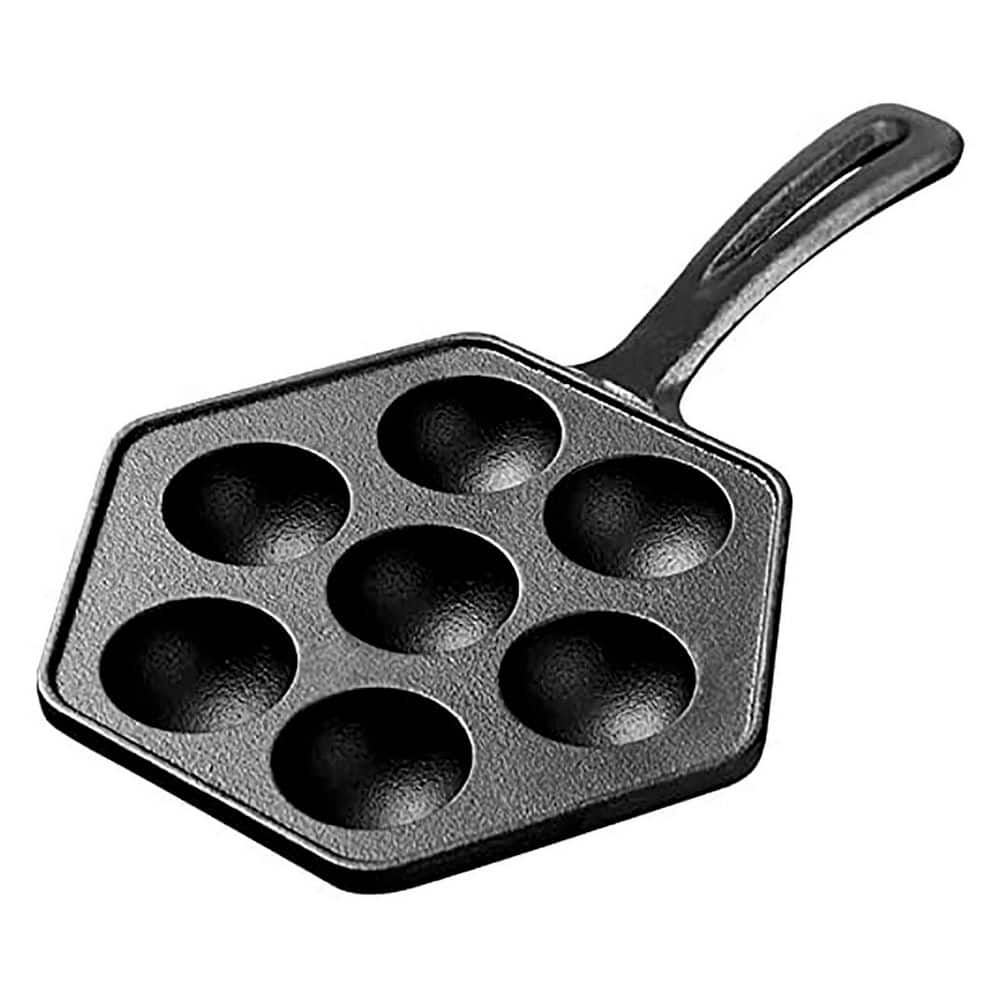 Cast Iron Takoyaki Griddle Pan, Nonstick Stuffed Pancake Maker for ...