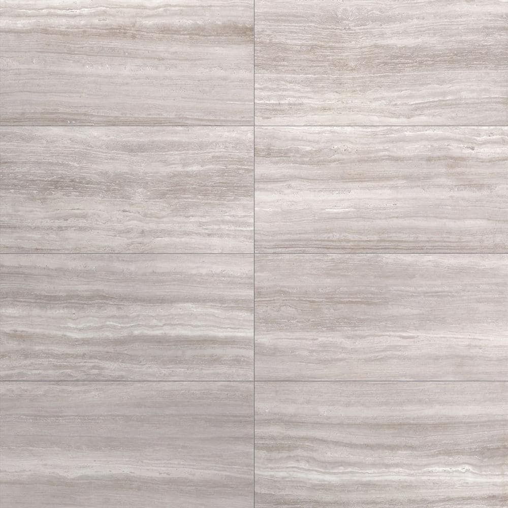 Ivy Hill Tile Atlanta Taupe 11.72 in. x 23.69 in. Polished Porcelain ...