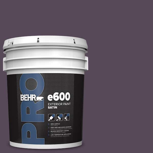 BEHR PRO 5 gal. #M100-7 Deep Merlot Satin Exterior Paint PR64305 - The ...