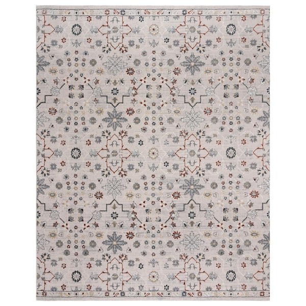 Gertmenian & Sons Trevi Oren Cream 6 ft. x 9 ft. Moroccan High-Low ...