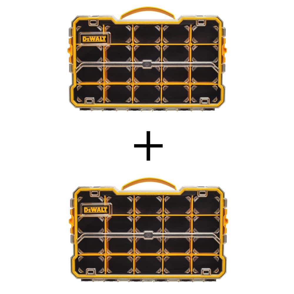 DEWALT 20-Compartment Pro Small Parts Organizer (2 Pack) DWST14830X2 ...