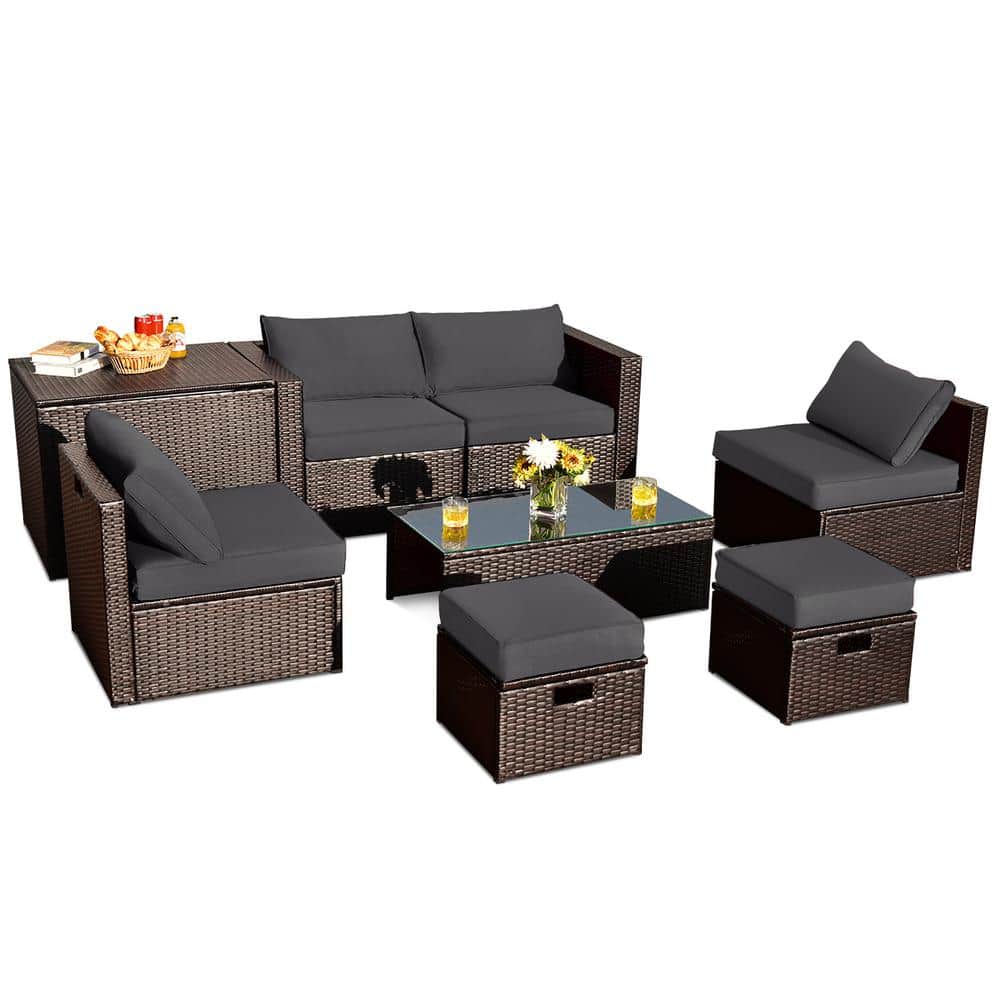 Northridge 8 piece rattan sofa store