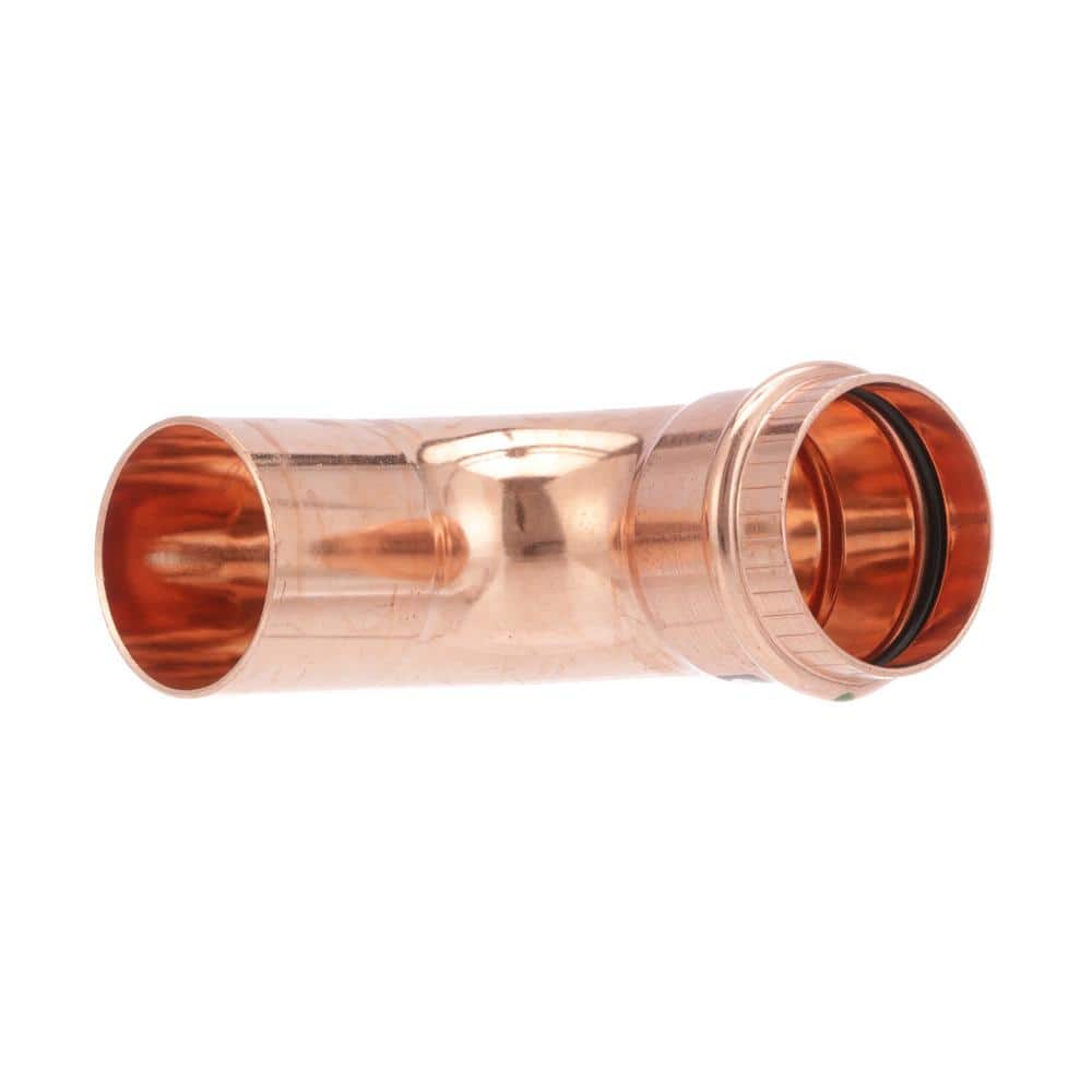 Viega ProPress 2 in. Press x 2 in. FTG Copper 90-Degree Street Elbow ...