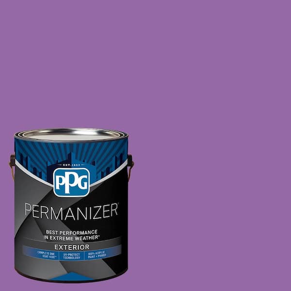 PERMANIZER 1 gal. PPG1249-6 Grape Popsicle Flat Exterior Paint PPG1249 ...