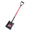 Bully Tools 14-Gauge Square Point Shovel with Fiberglass D-Grip Handle ...