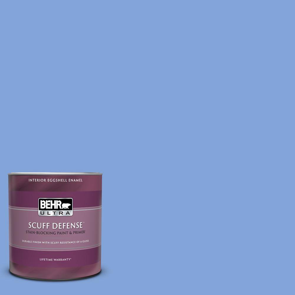 BEHR ULTRA 1 qt. #P530-4 Periwinkle Extra Durable Eggshell Enamel ...
