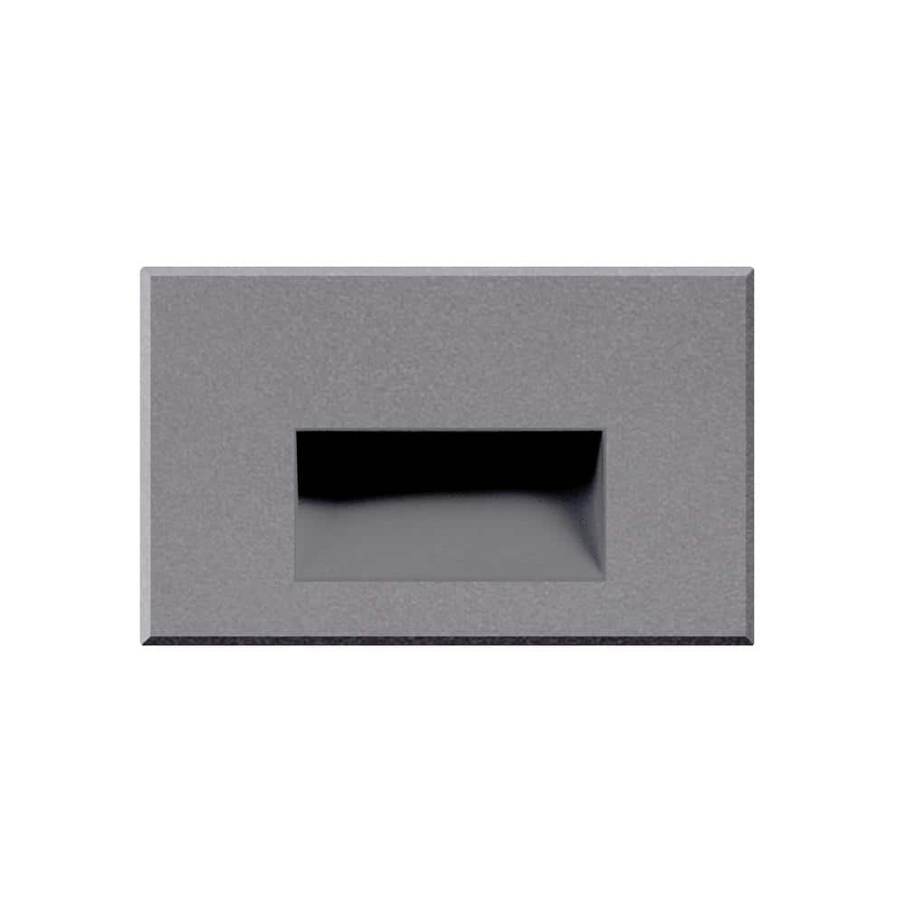 KUZCO Sonic 3 in. 1-Light 12-Volt 4-Watt Gray Integrated LED Exterior ...