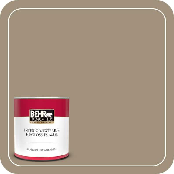 BEHR PREMIUM PLUS 1 qt. #750D-5 Desert Shadows Hi-Gloss Enamel Interior ...