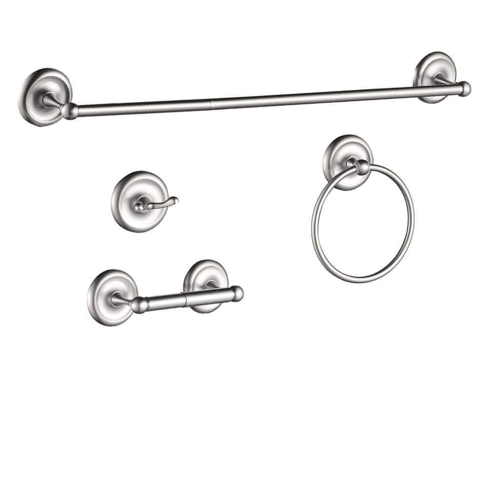 Forious 4 Piece Bath Hardware Set With Included Mounting Hardware In