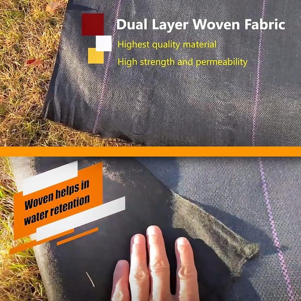 Ashman Online Ashman Landscape Fabric, Weed Barrier Fabric 3 ft. x 50 ...