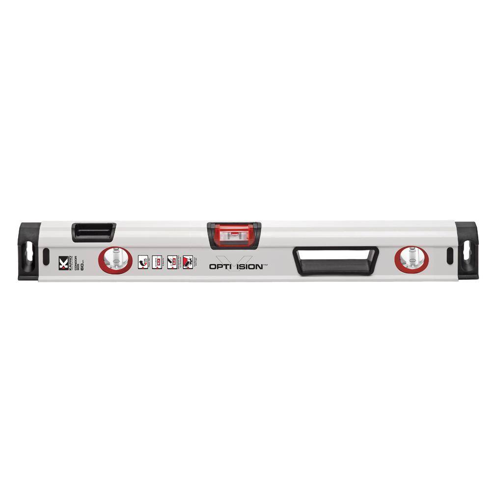 Kapro 48 in. Heavy Duty Magnetic Aluminum Box Level with Optivision and ...