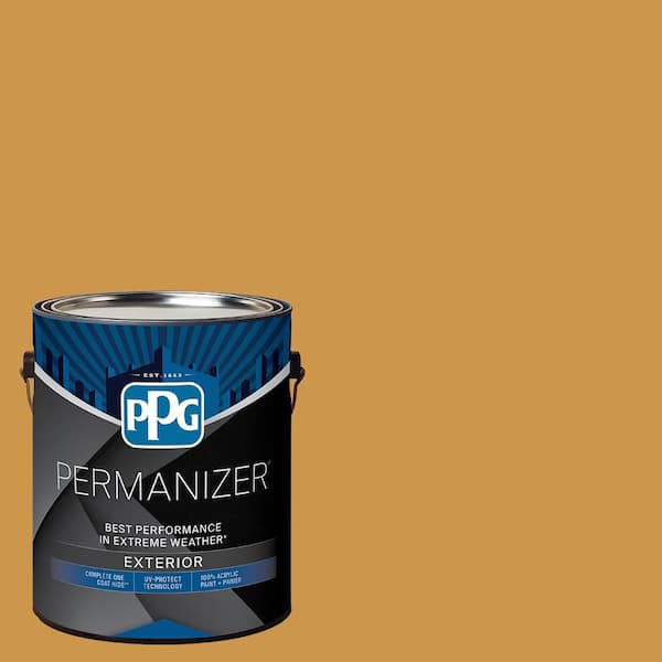 PERMANIZER 1 gal. PPG1207-6 Allspice Semi-Gloss Exterior Paint PPG1207 ...
