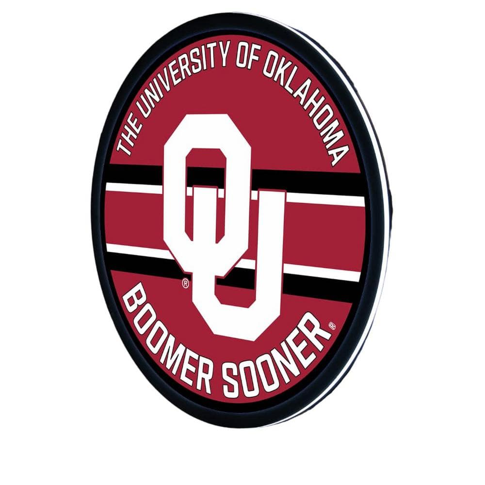 Evergreen University of Oklahoma 15 in. Round Plug-in LED Lighted Sign ...