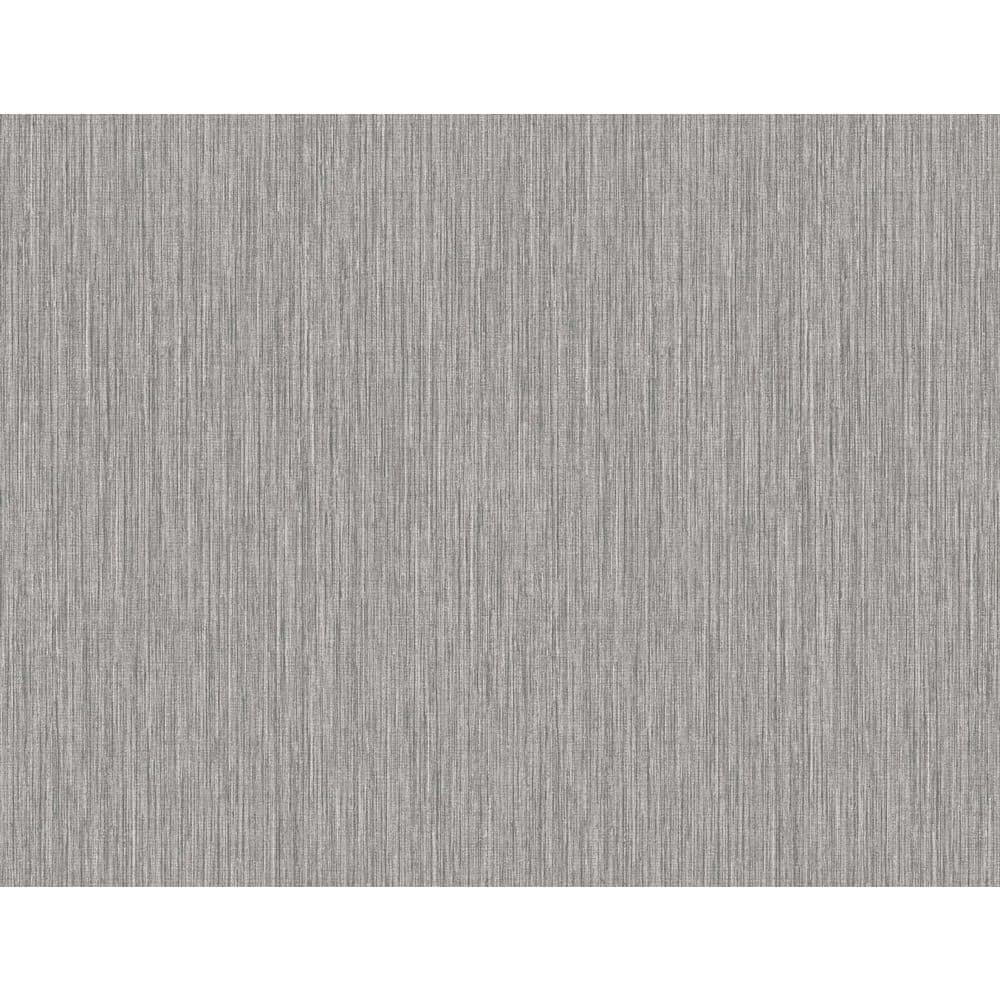 Seabrook Designs 60.75 sq. ft. Metallic Silver Vertical Stria Embossed ...