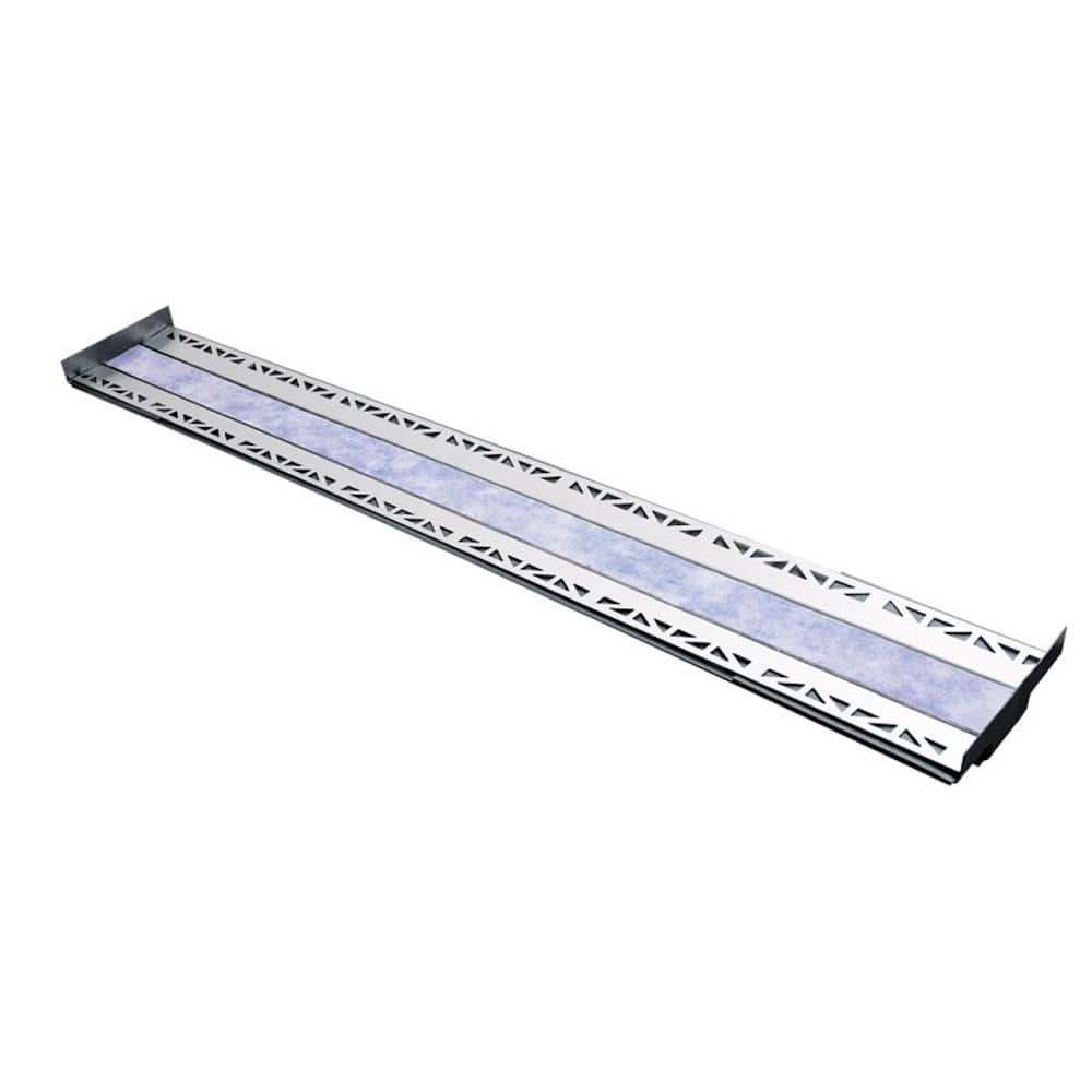 DURAL W2W 0.24 in. W x 36 in. L Adjustable Wall to Wall Shower Drain ...