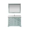 ROSWELL Lorna 48 in. Bath Vanity in Finnish Green with Composite Vanity ...