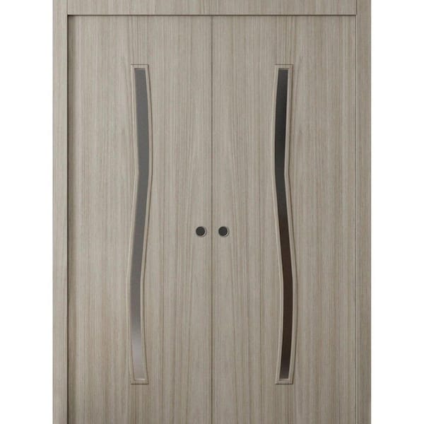 Sartodoors 3012 72 in. x 80 in. Sold Core Oak Franko Color Wood Sliding ...