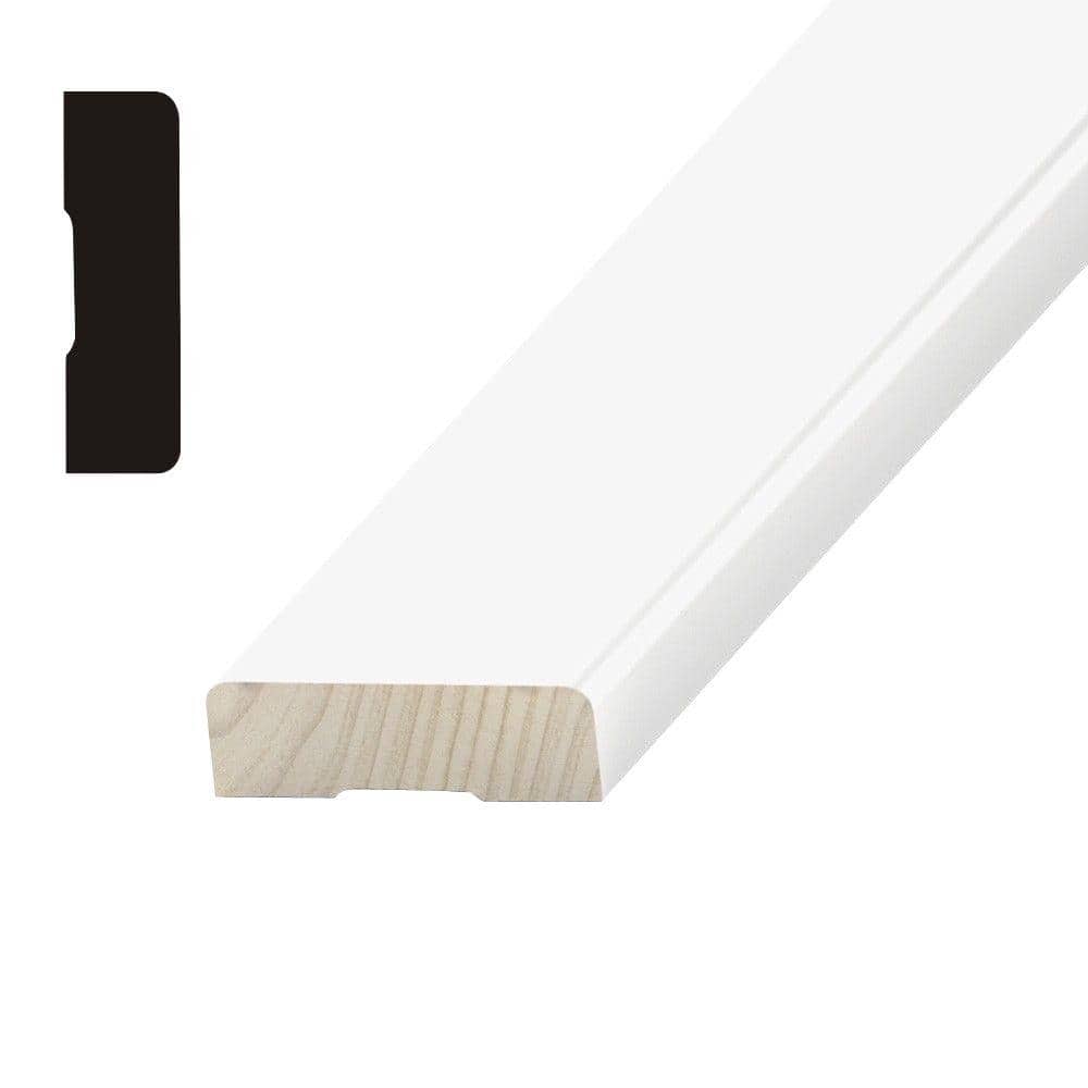 Kelleher Round Edge 3/4 in. x 2-1/2 in. Double Primed Pine Casing ...