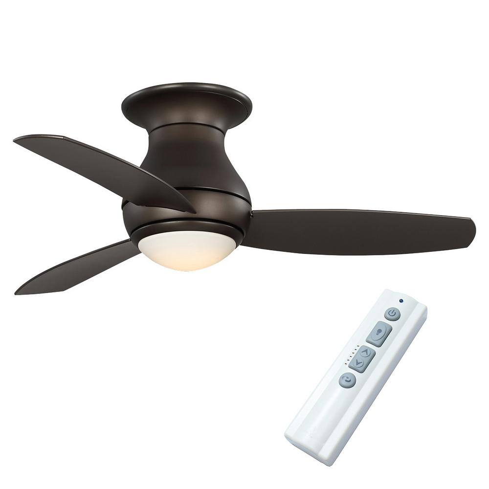 Kathy Ireland Curva Sky 44 in. Outdoor Oil Rubbed Bronze Ceiling Fan ...