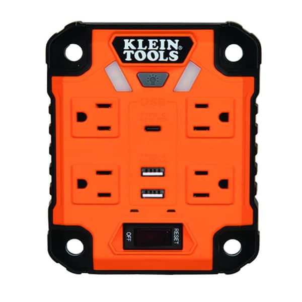 Klein Tools PowerBox 1, 4-Outlet Magnetic Mounted Power Strip with ...