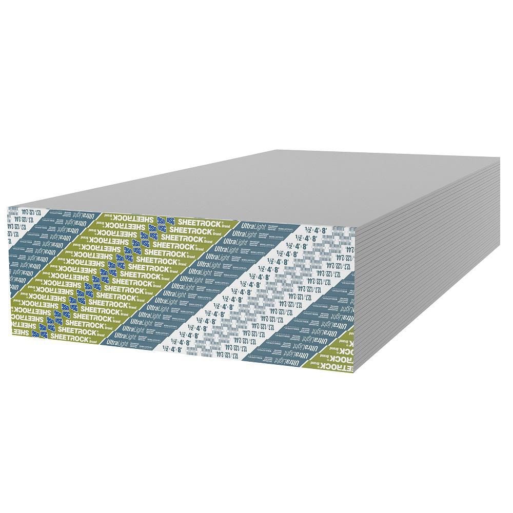 USG Sheetrock Brand 1/2 in. x 4 ft. x 14 ft. UltraLight Drywall ...