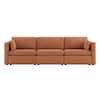 Spruce & Spring Rhea 112.6 in. Straight Arm Fabric Straight Sofa in ...