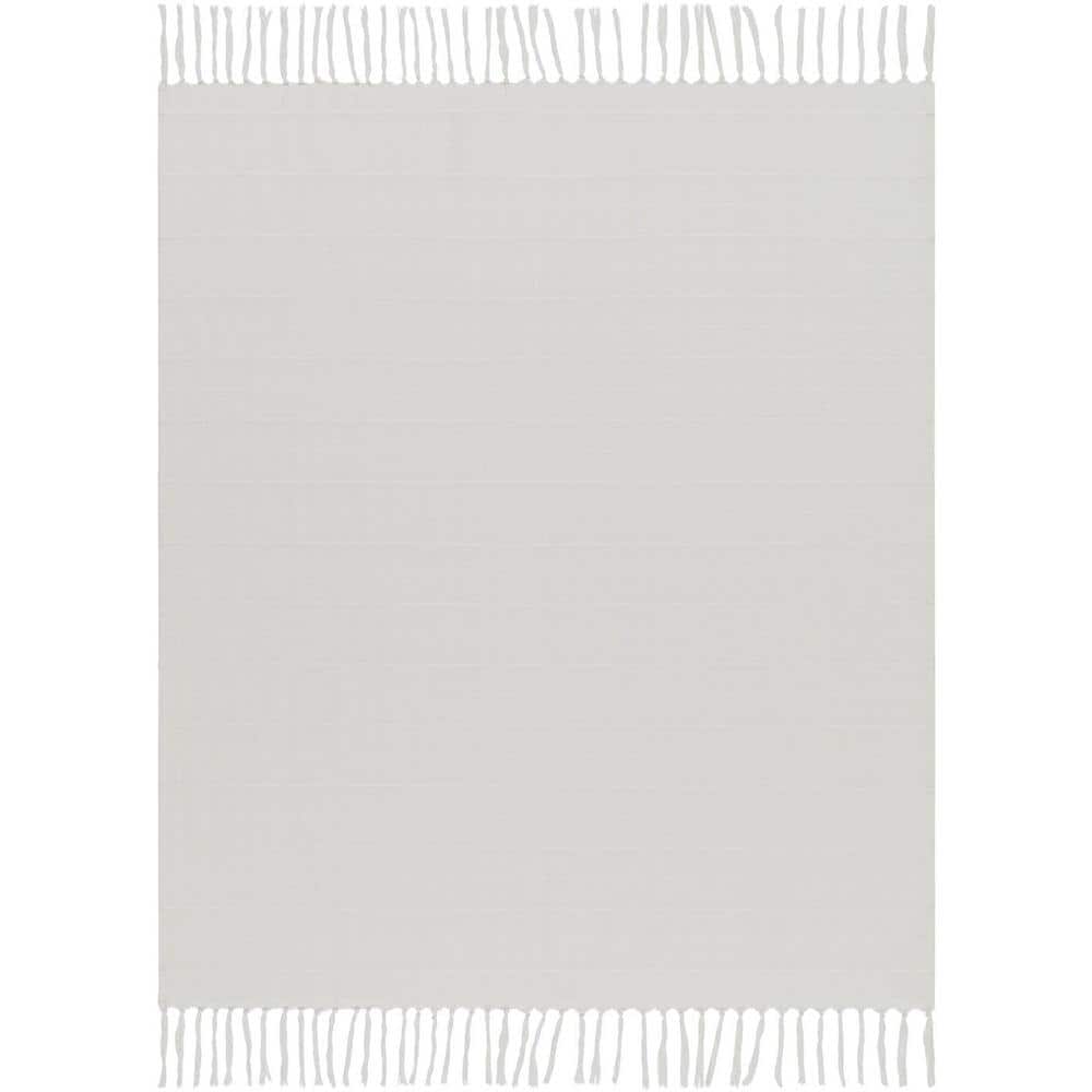 Livabliss Becki Owens Polo Cream Cotton Acrylic Polyester Throw Blanket ...