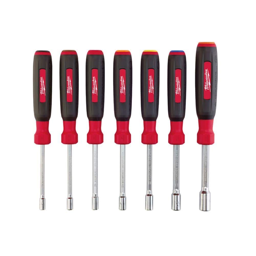 Milwaukee 7-Piece Metric HollowCore Nut Driver Set 48-22-2517 - The ...