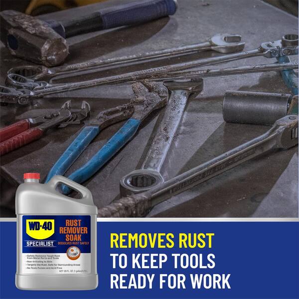 WD-40 SPECIALIST 1 Gal. Rust Remover Soak, Dissolves Rust Safely ...