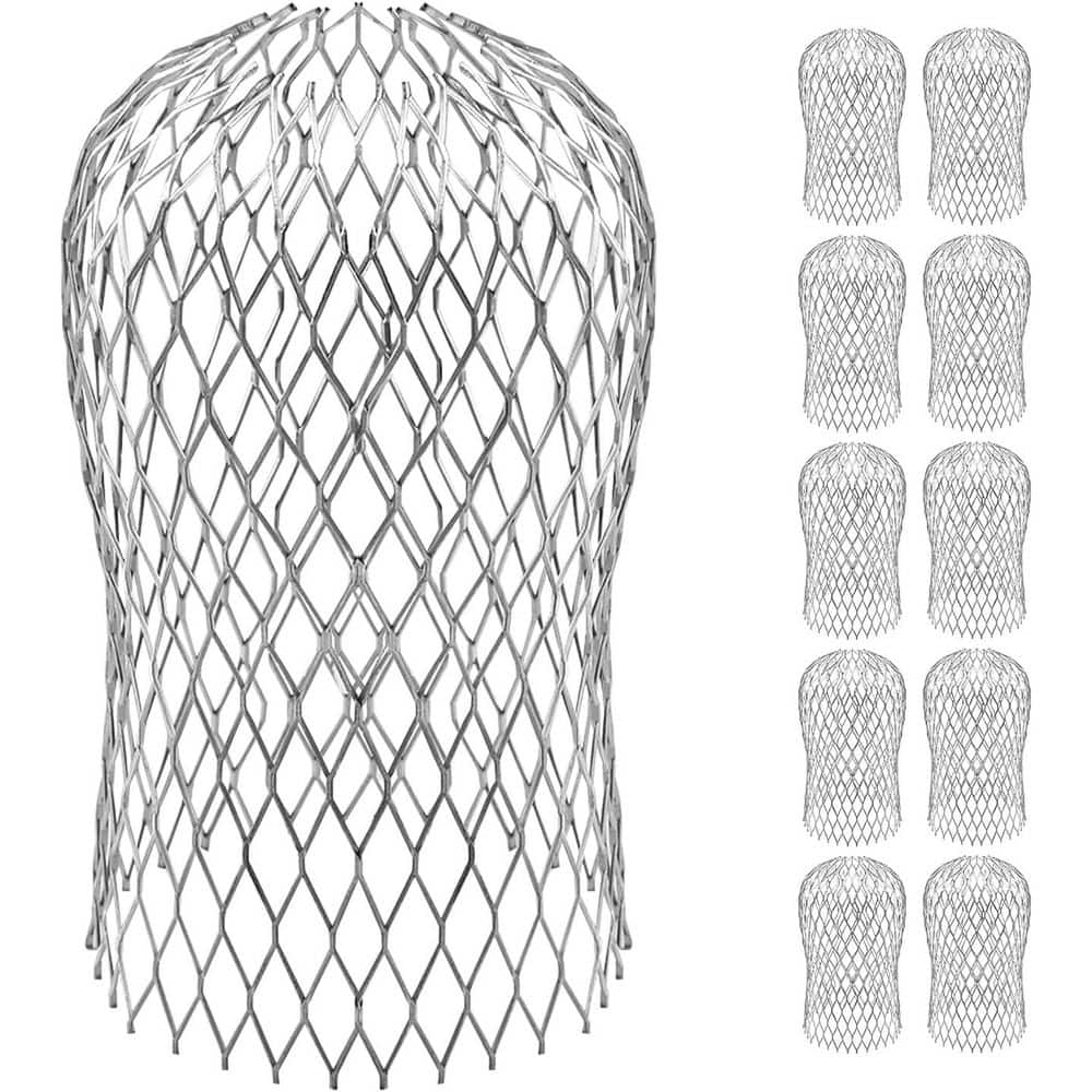 KIWDZFU 3.5 in. Aluminium Expandable Gutter Downspout Guard Wire ...