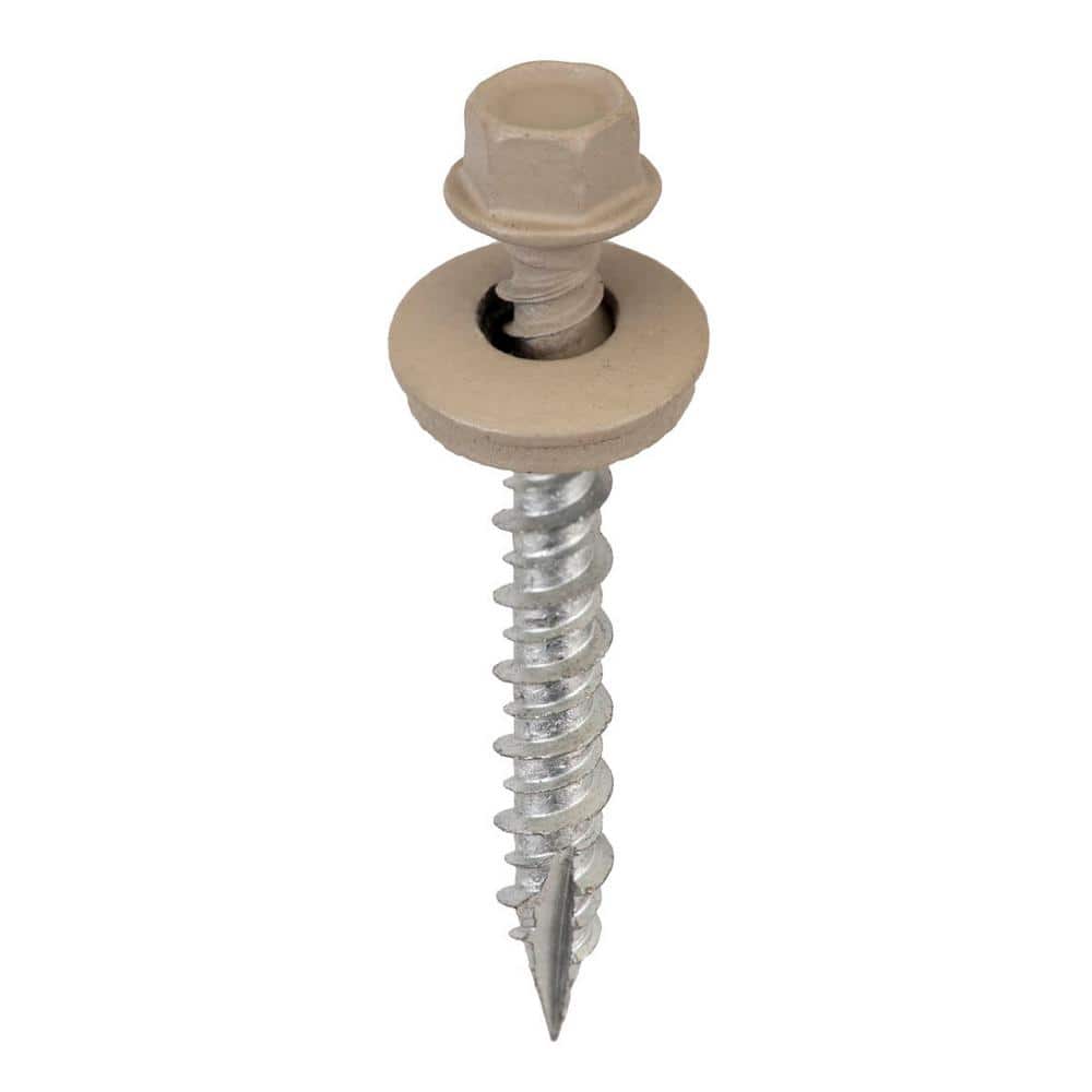 Acorn Hardware #9 X 1-1/2 inch Taupe Hex Metal to Wood Screws (Bag of ...
