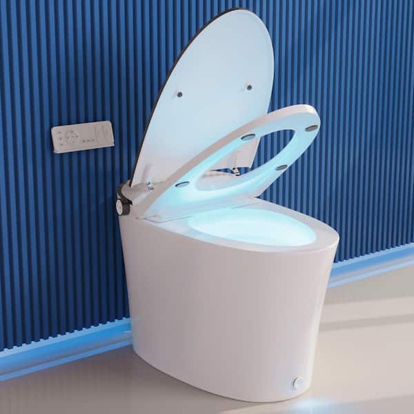 DEERVALLEY Tankless Elongated Electric Smart Toilet Bidet Seat for in ...