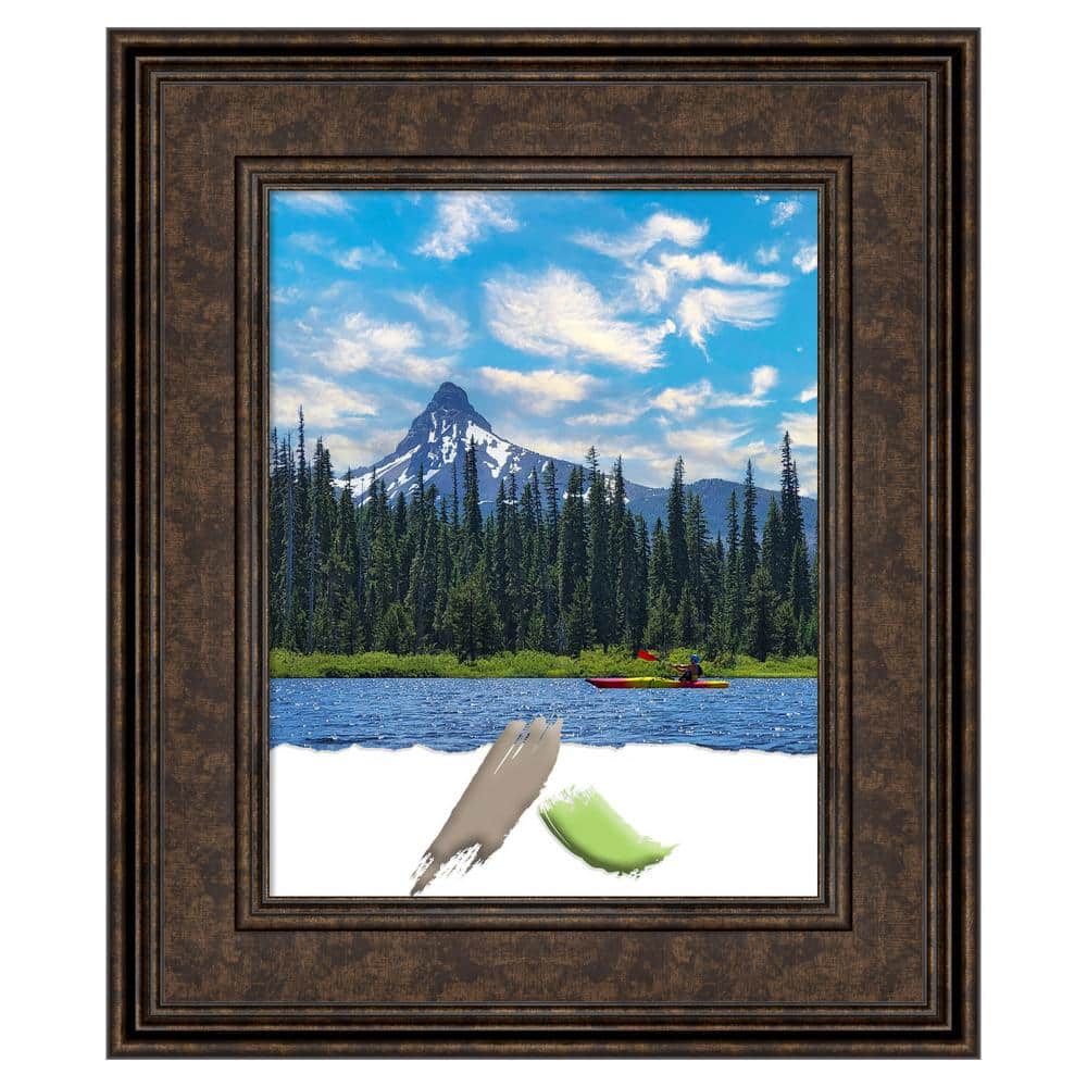 Amanti Art Ridge Bronze Picture Frame Opening Size 11 x 14 in ...
