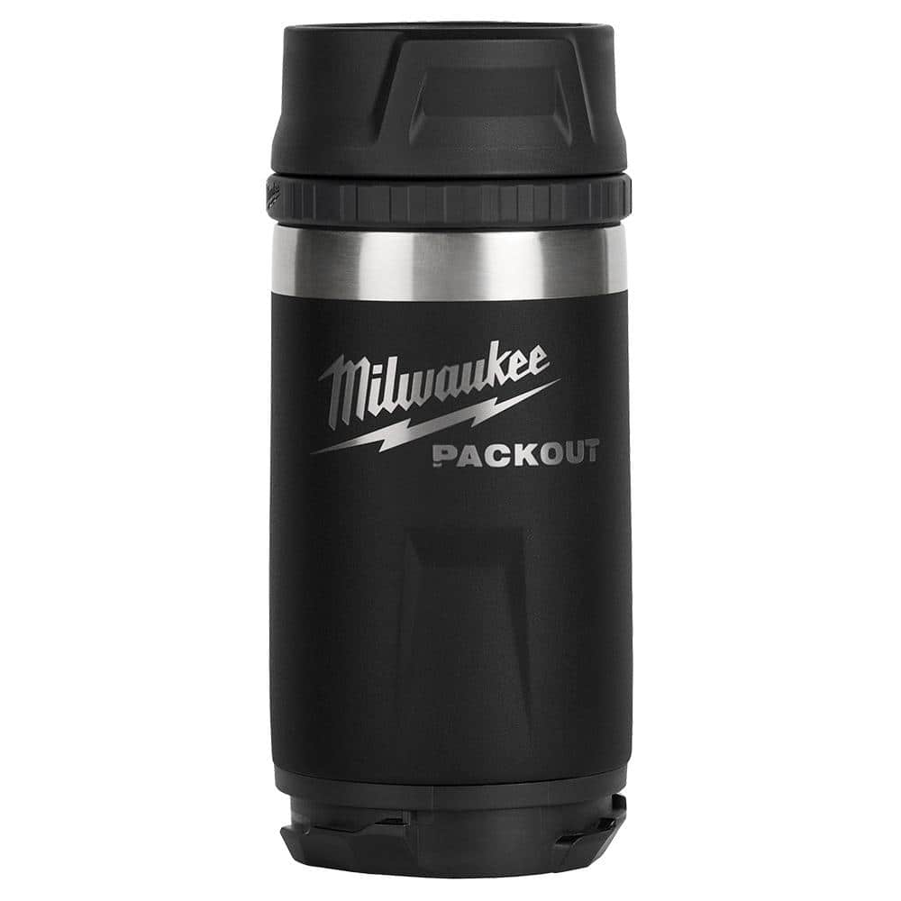 Milwaukee PACKOUT Black 12 oz. Insulated Bottle with Sip Lid 48-22 ...