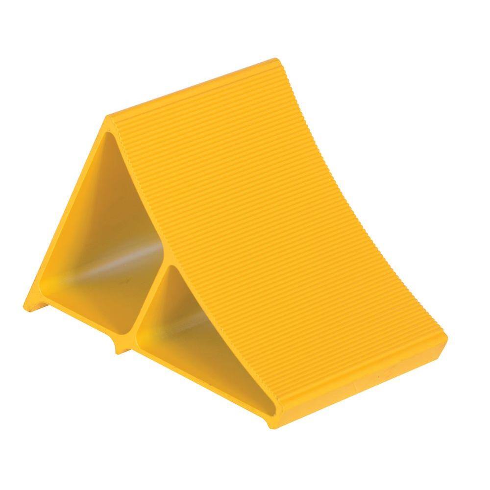 Vestil 10 in. x 7 in. x 8 in. Yellow Aluminum Wheel Chock EALUM-YEL ...