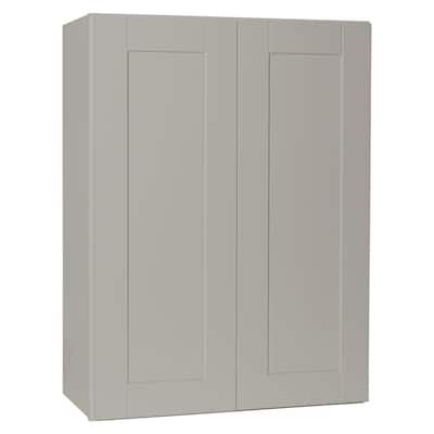 Shaker Wall Cabinets in Dove Gray – Kitchen – The Home Depot